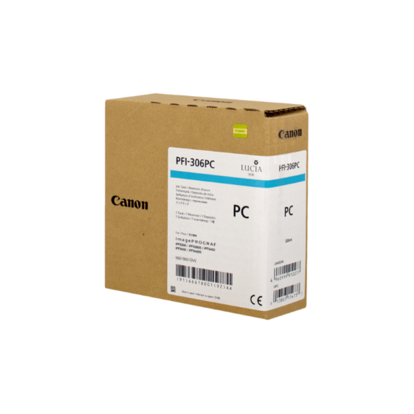 Genuine Canon PFI-306PC Photo Cyan Ink Cartridge 330ml | Printzone