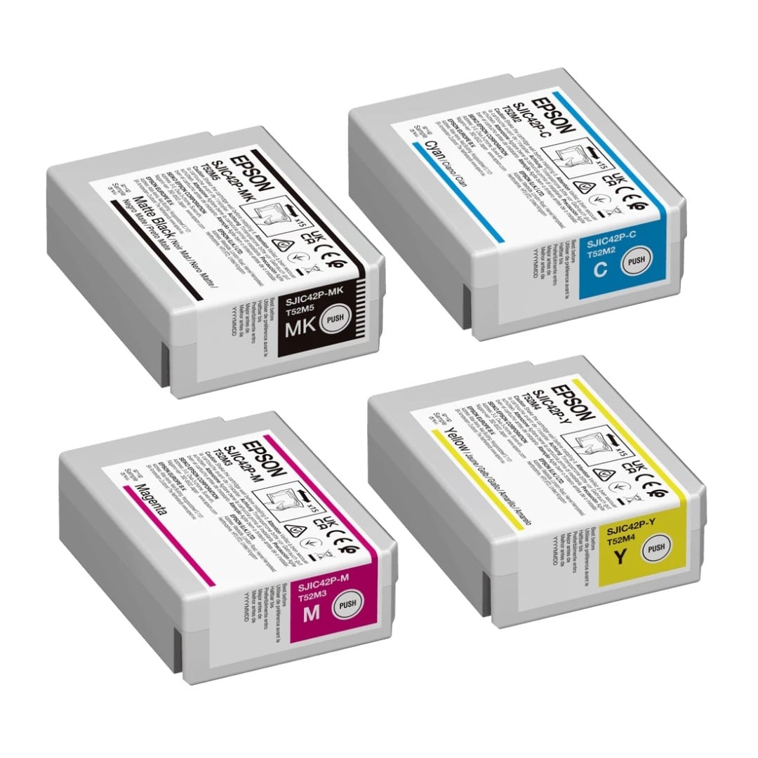 Genuine Epson SJIC42P Ink Cartridge Combo Value Pack with Matte Black ...